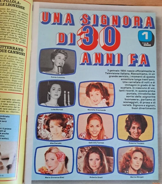 Tv Sorrisi E Canzoni N 2 1984 Raffaella Carrà Baudo Ornella Muti