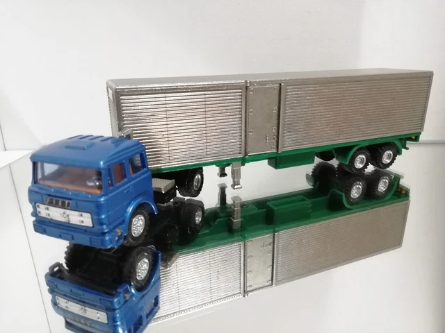 SHINSEI MINI POWER Fiat Truck With Trailer Scale 1:64 Japan Excellent ...