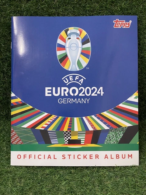TOPPS EURO 2024 Official Sticker Book Album & 6 Stickers Brand New £4. ...