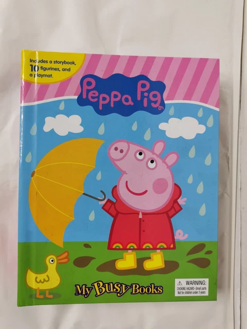 PEPPA PIG MY Busy Book: Includes 10 Plastic Figurines and a playmat £10 ...