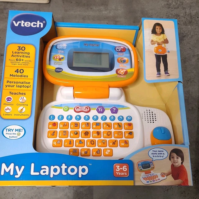 VTECH 155403 PRE School Laptop Interactive Educational Kids Computer Toy with 30 £21.51 ...