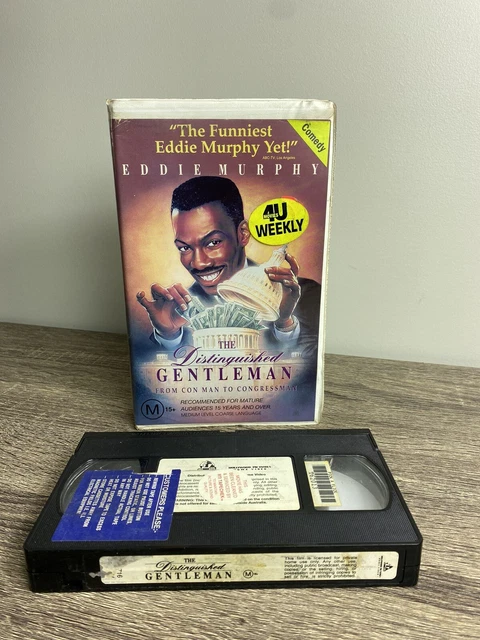 THE DISTINGUISHED GENTLEMAN Eddie Murphy Big Box Ex rental VHS PAL $40. ...
