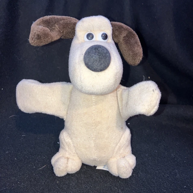1989 WALLACE AND Gromit GROMIT finger puppet 5.5" soft toy, Born To ...