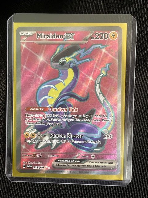 POKÉMON TCG MIRAIDON ex Scarlet & Violet Base Set 227/198 Holo Ultra ...