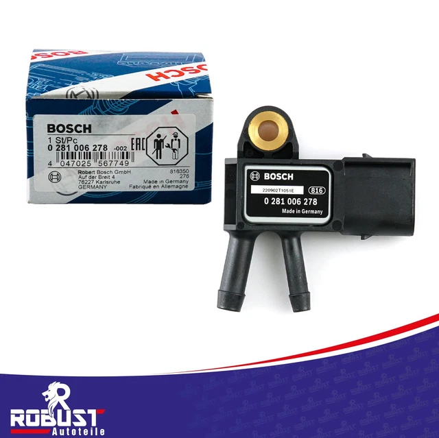 BOSCH ABGASDRUCKSENSOR DIFFERENZDRUCK Geber Sensor Für Mercedes Smart ...