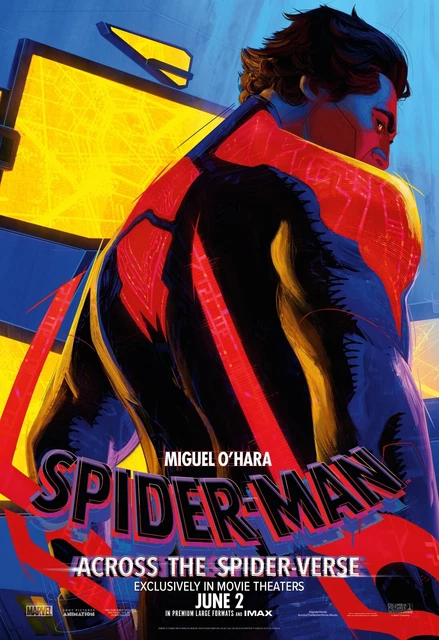 SPIDERMAN ACROSS THE Spider-Verse movie poster Miguel O'Hara 2023 ...