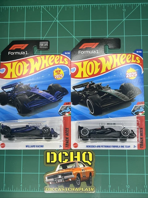 2025 HOT WHEELS 🔥 FIRST EDITION FORMULA 1 SET 🔥 Williams & Mercedes-AMG ...