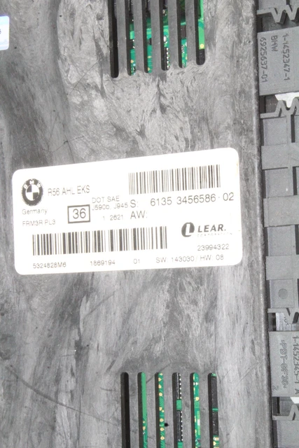 MINI COOPER COUNTRYMAN R60 Footwell Feux Contrôle ECU 3456586 1.6 D ...