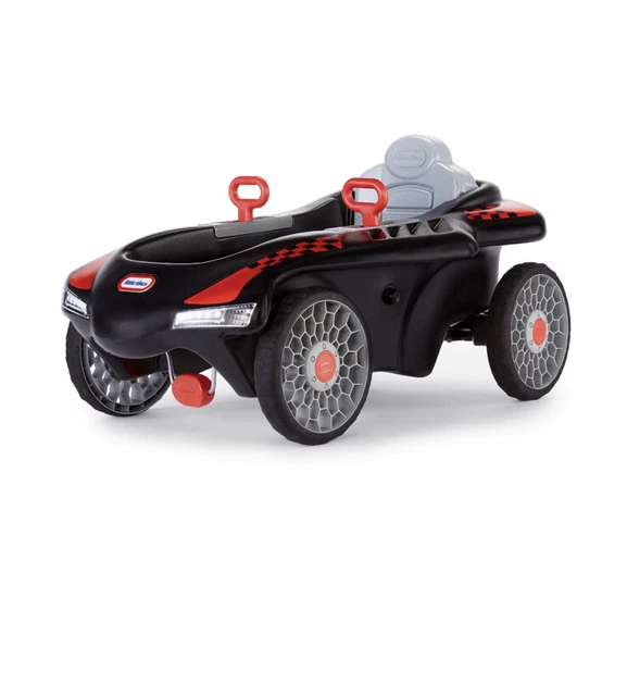 LITTLE TIKES JETT Car Racer Ride-on Pedal Car in Black and Red ...
