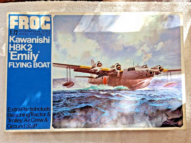 RARE! FROG KAWANISHI 'Emily' FLYING BOAT MODEL AIRCRAFT KIT - 1:72 ...