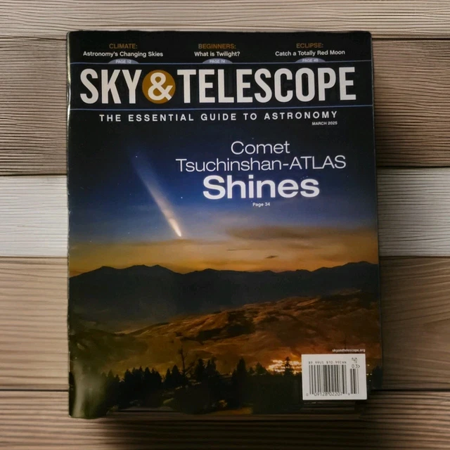 SKY & TELESCOPE Magazine March 2025 Comet Tsuchinshan Atlas Shines £1.05 - PicClick UK