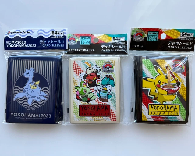 POKÉMON WORLD CHAMPIONSHIPS Yokohama 2023 Card Sleeves Set of 3 ...