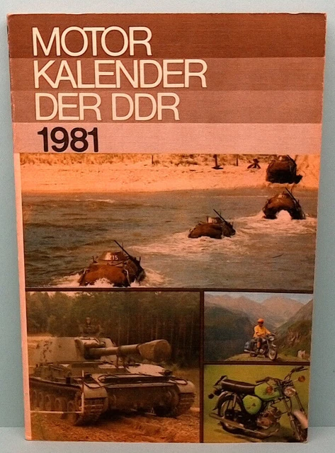 MOTORKALENDER DER DDR 1981 - Militärverlag der DDR - Jahresausgabe 1981 ...