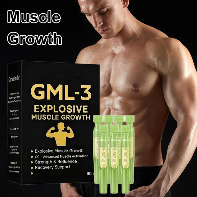 7PCS MUSCLE GROWTH Serum, GML-3 Explosive Muscle Growth Strength ...