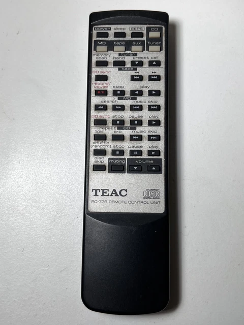 GENUINE TEAC RC-738 Remote Control Fully Tested And Working £16.15 ...
