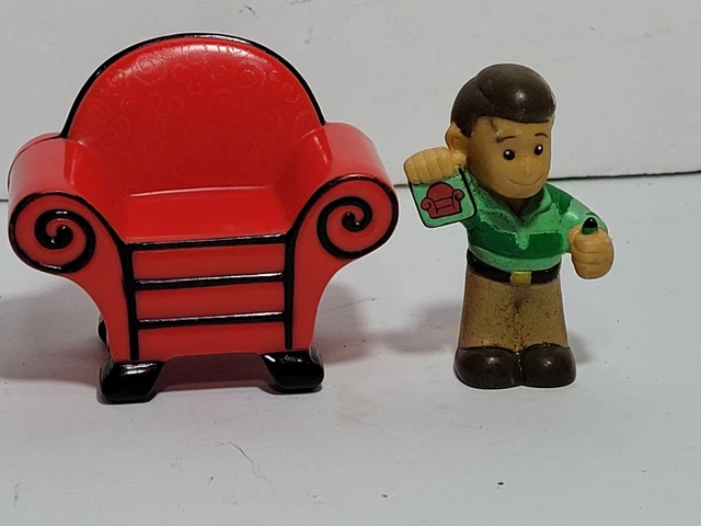 BLUES CLUES THINKING Chair 3" And Steve PVC Figures Vintage 1998 Viacom ...