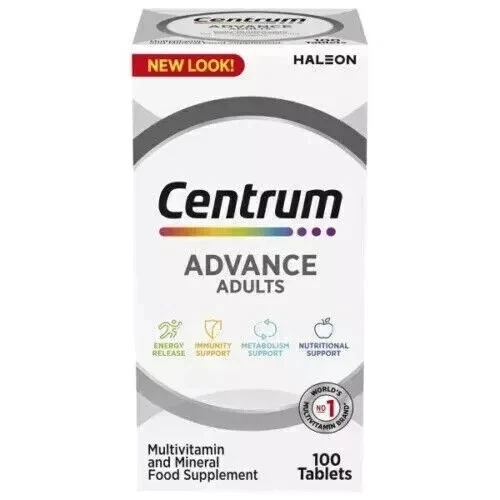 CENTRUM ADVANCE MULTIVITAMIN Tabs Adults 100 Tabs (9703) Expiry date 11 ...