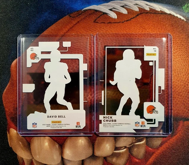 DAVID BELL ROOKIE - Nick Chubb - Panini Clearly Donruss - Cleveland ...