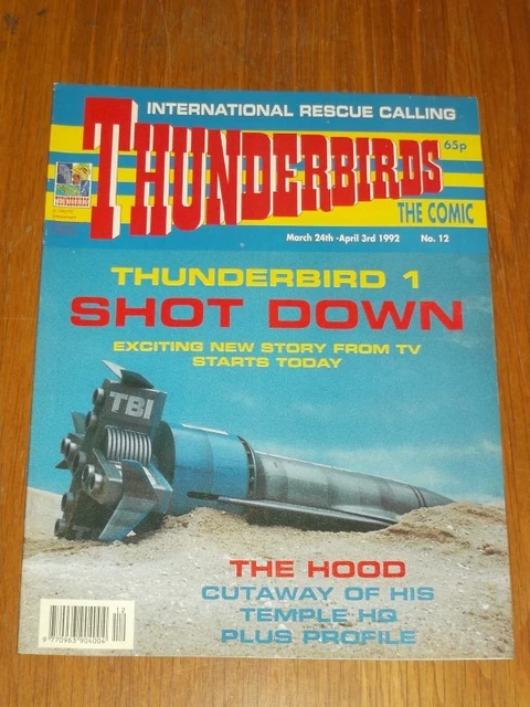 THUNDERBIRDS #12 MARCH 24Th - April 3Rd 1992 Fleetway British Comic EUR ...