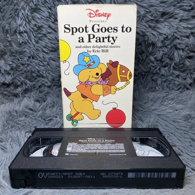 DISNEY SPOT GOES to a Party VHS Tape 1994 Cartoon Eric Hill King Rollo ...