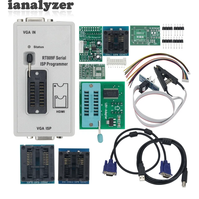 RT809F ISP PROGRAMMER USB Programmer Smart Read-Write Program LCD ...