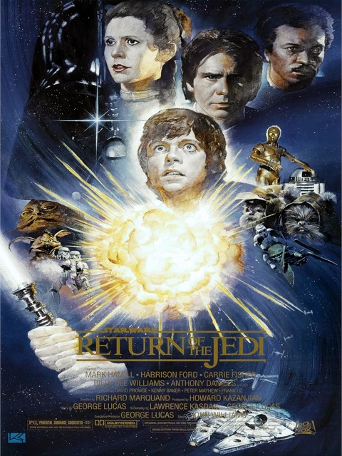 STAR WARS EPISODE VI Return of The Jedi - poster cm. 30 x 40 EUR 15,00 ...