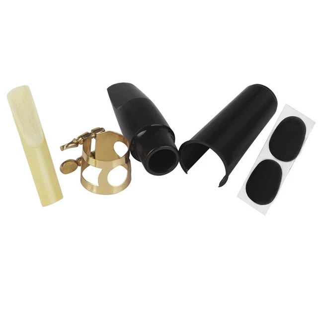 ENSEMBLE D'EMBOUT BUCCAL saxophone noir professionnel pour saxophone alto son am EUR 18,66 ...