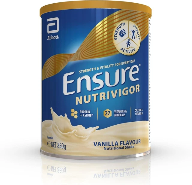 ENSURE NUTRIVIGOR NUTRITIONAL Shake | 850g | Vanilla Flavour |Support Strength, £29.83 - PicClick UK