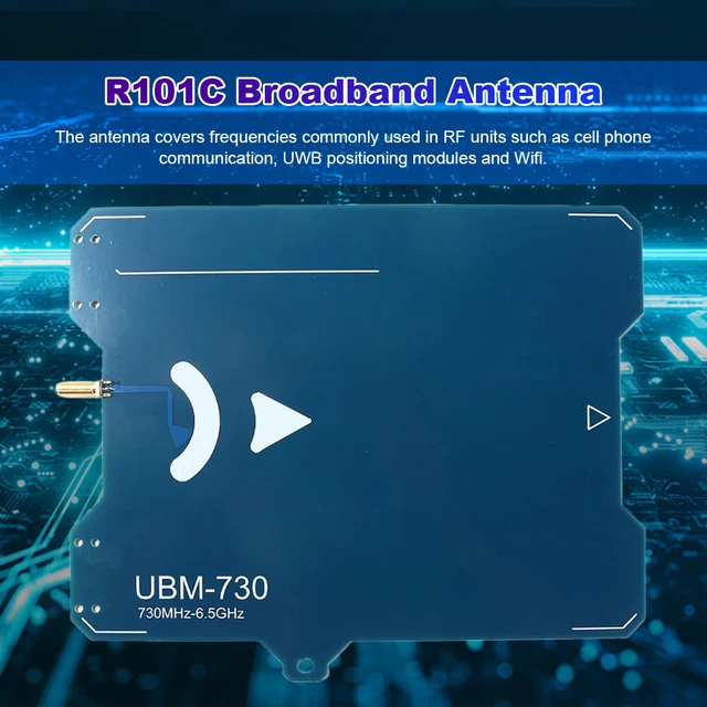 R101C WIDEBAND DIRECTIONAL Antenna 730MHz-6500MHz Broadband UWB Antenna ...