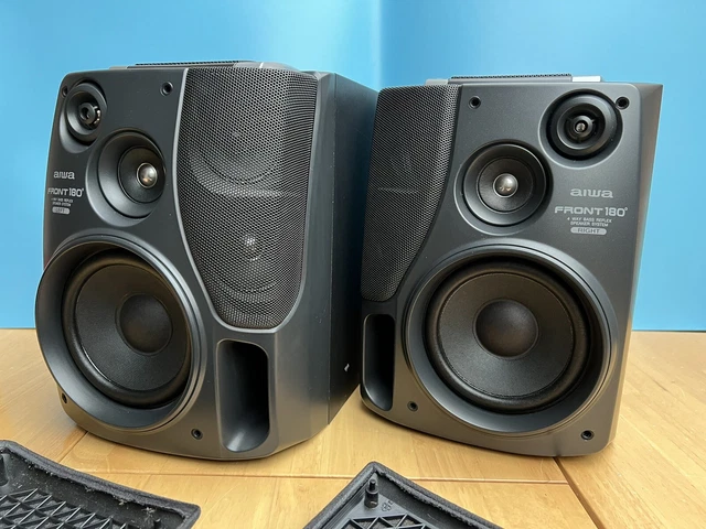 AIWA SX-ANV900 4 Way Bass Reflex Speaker System Left & Right Surround ...