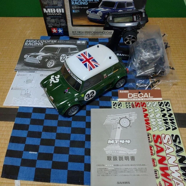 TAMIYA MINI COOPER Racing MB-01 1/10 RC Car Electric UK Flag Full Setup ...