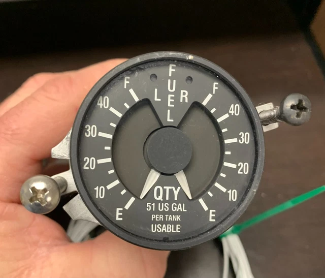 HORIZON AEROSPACE FUEL Quantity Indicator 28V. Model: 7765-4 P/N ...