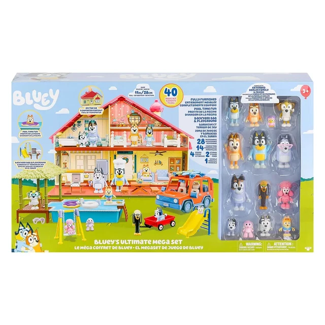 BLUEY ULTIMATE MEGA Play Set House with 28 Accessories 3+ £86.99 ...