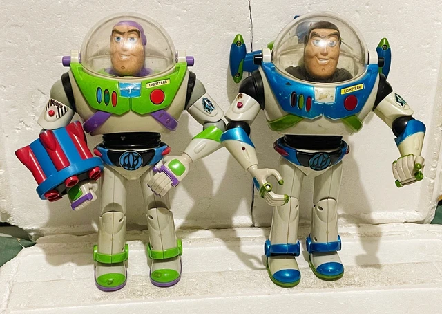 VINTAGE TOY STORY BUZZ LIGHTYEAR 2001 Toy Figures BULK X 2 WITH SOUNDS ...