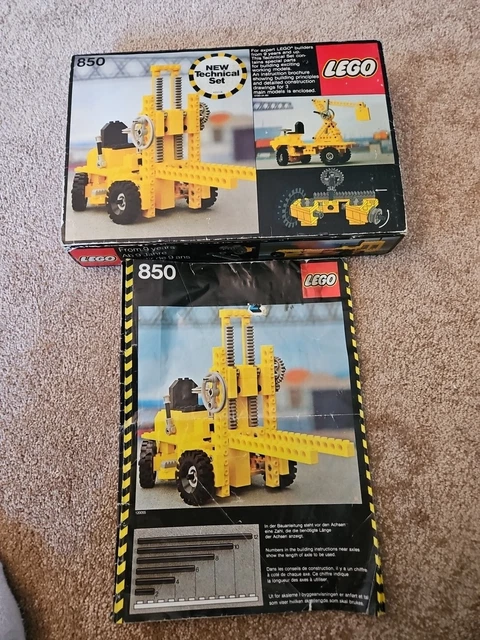 VINTAGE LEGO TECHNIC SET FORKLIFT 850 Complete Box Instructions £25.00 ...