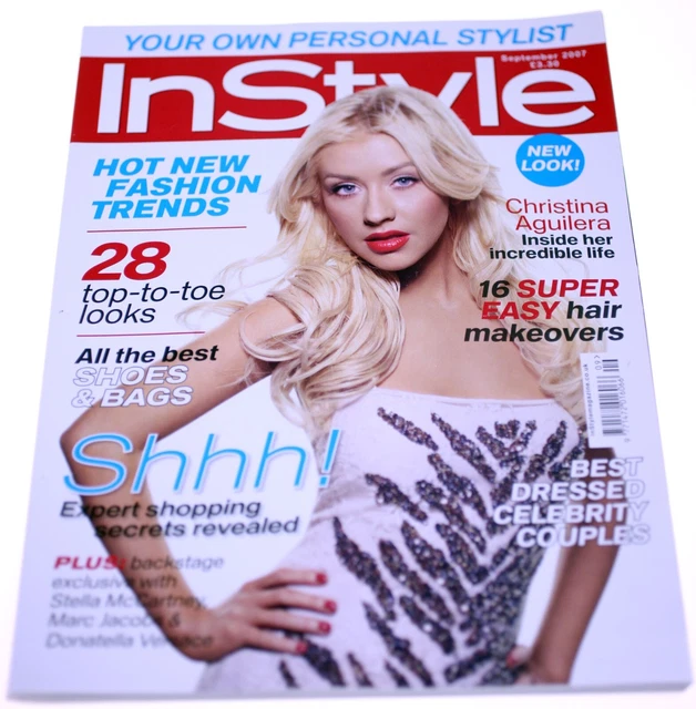 MAGAZINE INSTYLE-SEPTEMBRE 2007-CHRISTINA Aguilera couverture avant ...