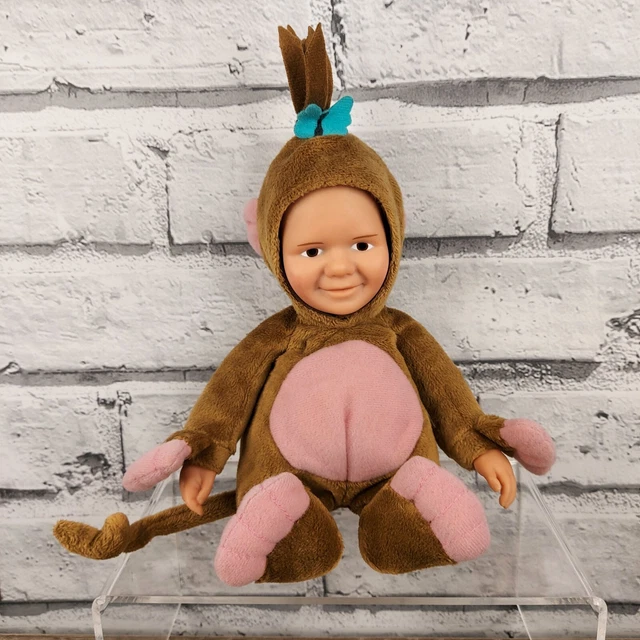 BABY JAKE PLUSH Monkey Costume Soft Toy Doll 8" Soft Body Vinyl Head ...