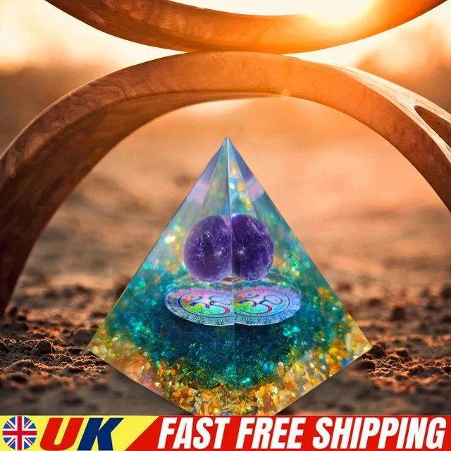 ORGONE PYRAMID ENERGY Generator Healing Crystal Pyramid for Positive ...