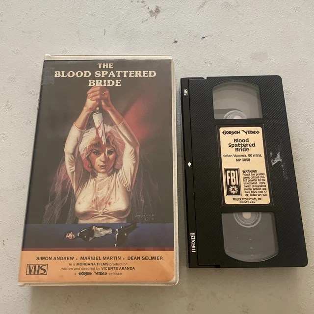 THE BLOOD SPATTERED Bride. VHS. Horror. Big Box Clamshell. Gorgon Video ...