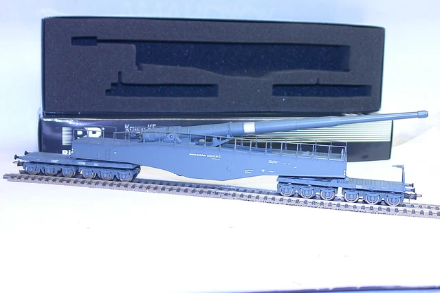 RIVAROSSI HR6450 CANON Rail Krupp Leopold Scale Ho German Reichbahn Ww2 ...