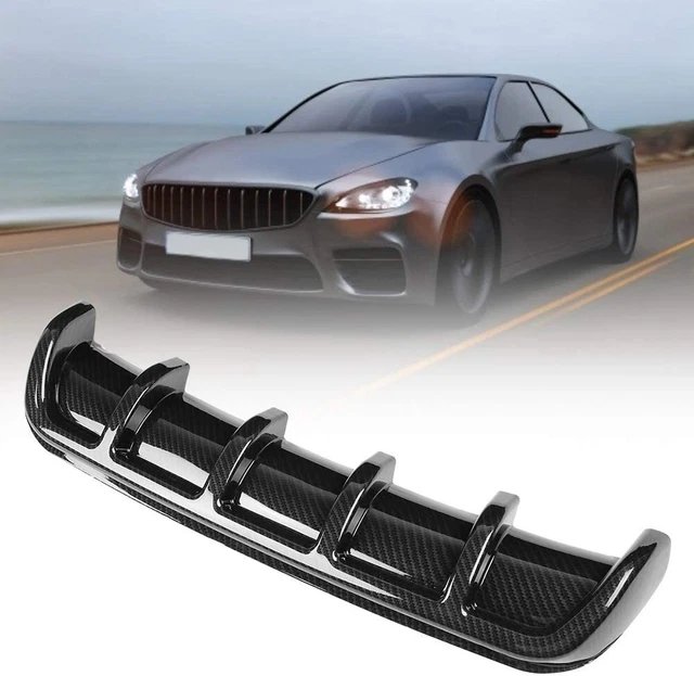 UNIVERSAL REAR BUMPER Lip Diffuser Lower Splitter Shark Fin 6 Wing ...