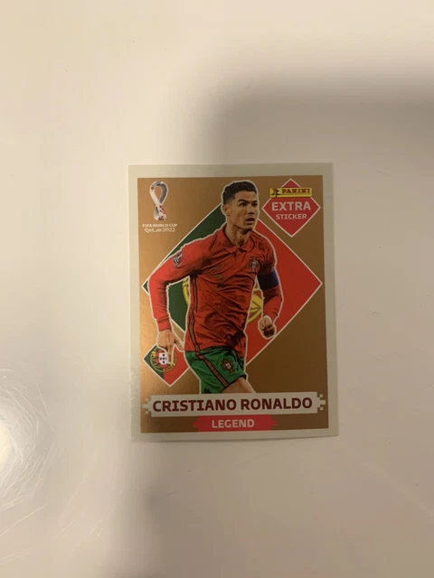PANINI FIFA WM 2022 Qatar Cristiano Ronaldo EXTRA STICKER Bronze Legend ...