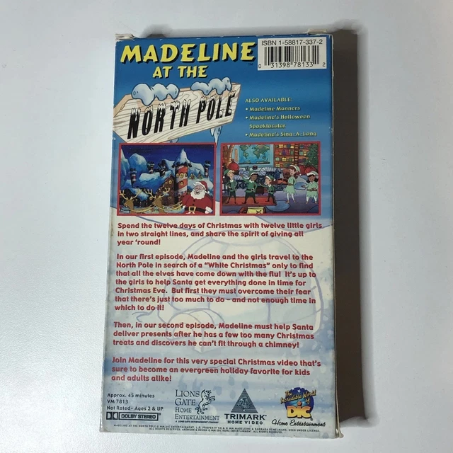 MADELINE AT THE North Pole, VHS $8.96 - PicClick CA