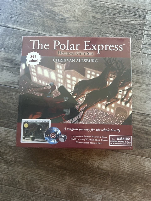 THE POLAR EXPRESS Christmas Holiday Gift Set : Book, DVD, & Sleigh Bell ...