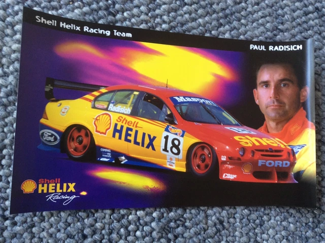 PAUL RADISICH SHELL Helix Racing Team Poster $23.00 - PicClick