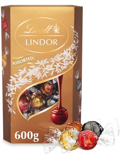 LINDT LINDOR ASSORTED Chocolate Truffles Box Extra Large: Approx 48 ...