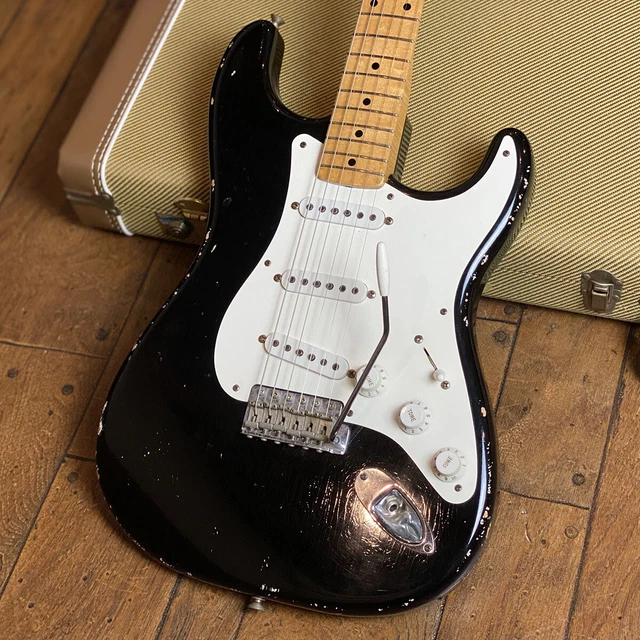 FENDER CUSTOM SHOP Master Built 1957 Relic Stratocaster Black by John ...