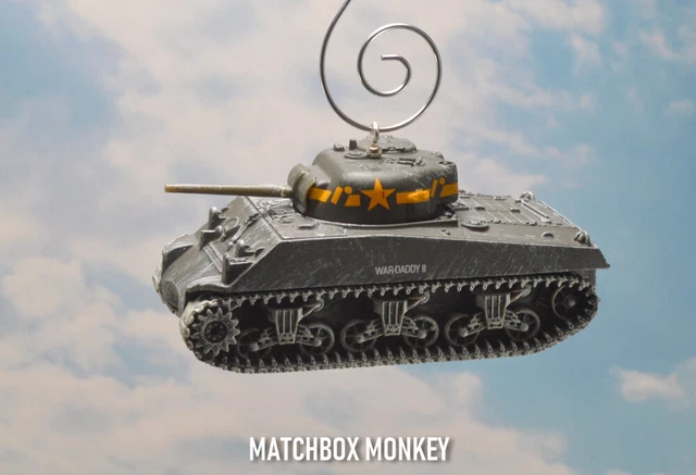 WAR DADDY II USA Sherman Tank M4A1 WWII Army USMC Christmas Ornament ...