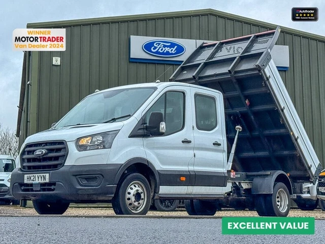 2021 FORD TRANSIT Tipper LWB L3 Leader 350 Camera Tow Bar EURO 6 NO VAT ...