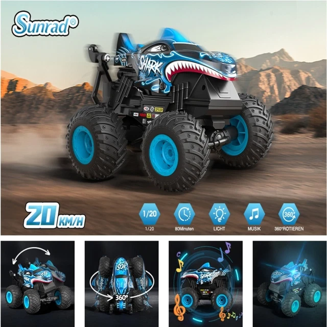REMOTE CONTROL SHARK Cars Toy RC Monster Truck Shark Toys Electric Toy ...